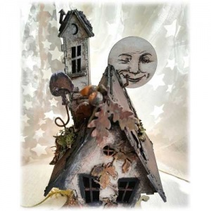 Moon with Winking Face - MDF Wood Shape